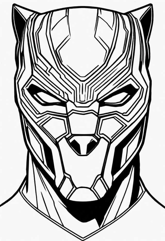 Black Panther Coloring Page | ColorBliss