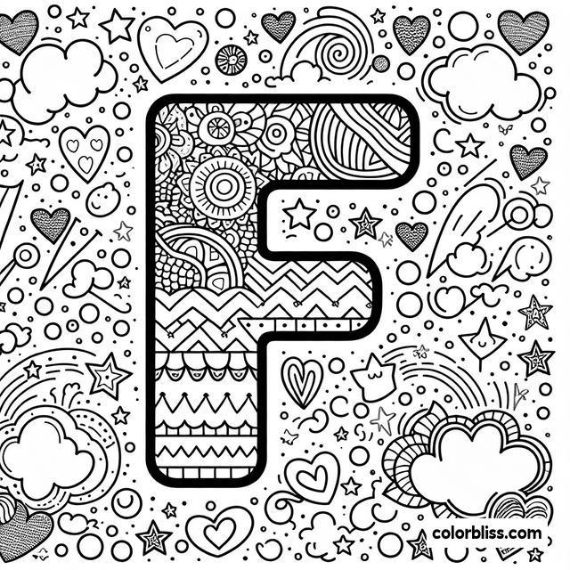 26 Letters of the Alphabet Coloring Pages | ColorBliss