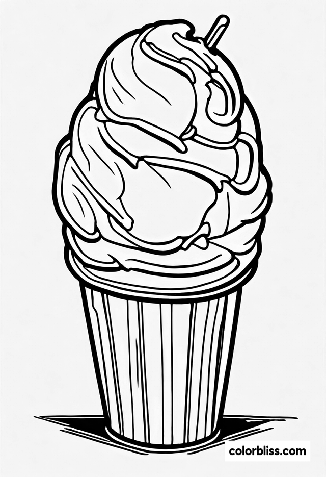 34 Ice Cream Coloring Pages Colorbliss