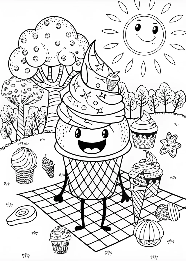 34 Ice Cream Coloring Pages Colorbliss