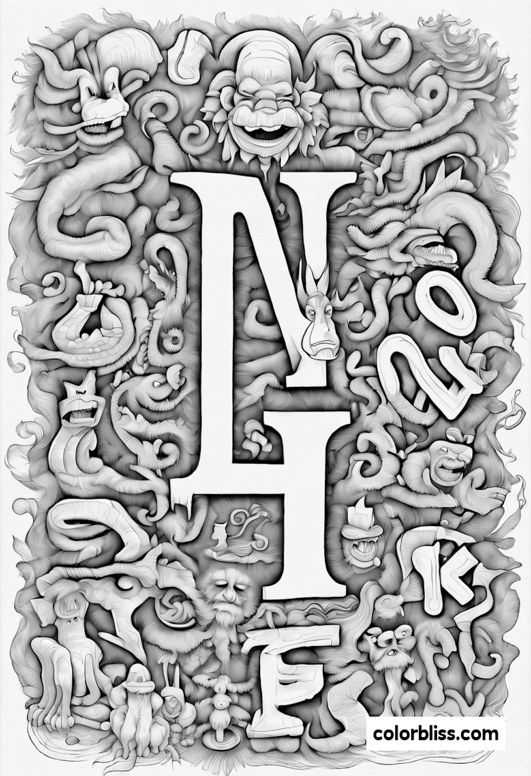 The #1 AI Coloring Page Generator | ColorBliss